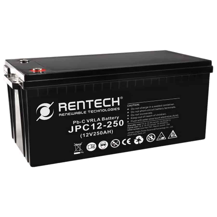 Rentech 25.6V 100Ah Rack-Mounted Lithium-Ion Battery - (2.56kWh)